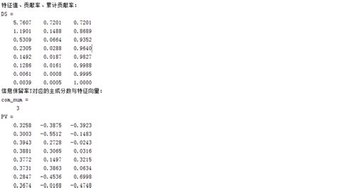 Matlab建模学习笔记13——主成分分析（pca）matlabpca信息保留率判断 Csdn博客
