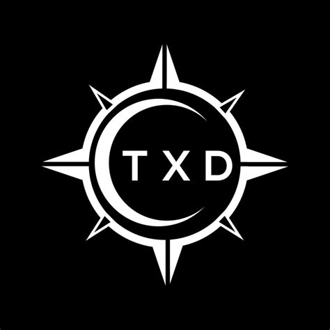 Txd Abstract Technology Logo Design On Black Background Txd Creative