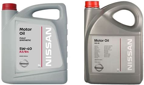NISSAN MOTOR OIL 5W40: описание, характеристики, сертификация