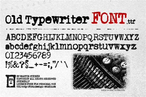 Old Typewriter Font Dafont Com