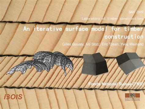 Ppt Sah 2009 Laboratory Of Timber Constructions An Iterative Surface