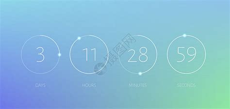 翻转倒数计时器向量模拟黑色数字记分牌模板带有天小时分插画图片下载 正版图片402324136 摄图网