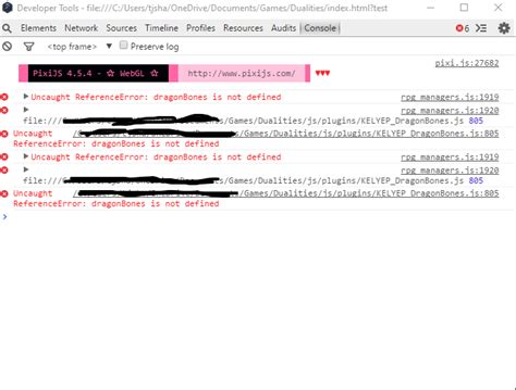 Mv Dragonbones Not Loading Uncaught Referenceerror Rpg Maker Forums