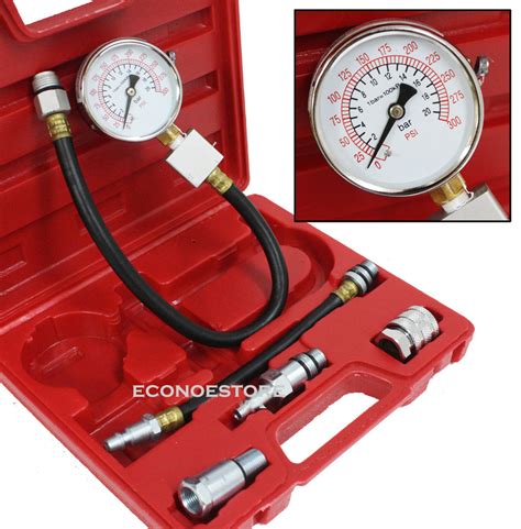 Gasoline Engine Compression Tester Gauge Kit Automotive Econosuperstore