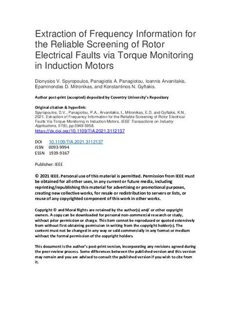 Pdf Extraction Of Frequency Information For The Reliable Screening Of