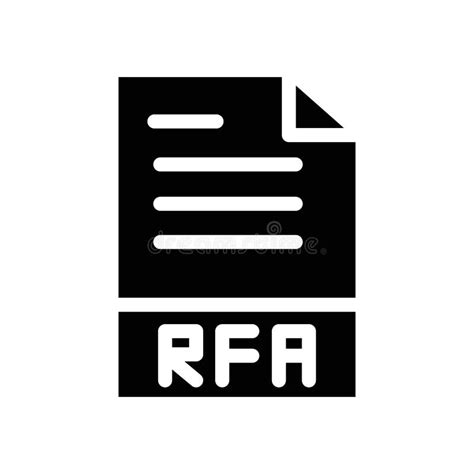 Rfa File Icon Web Design In Vector Stock Vector Illustration Of Shop