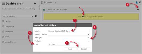 License Usage Portlets Open It Online Documentation