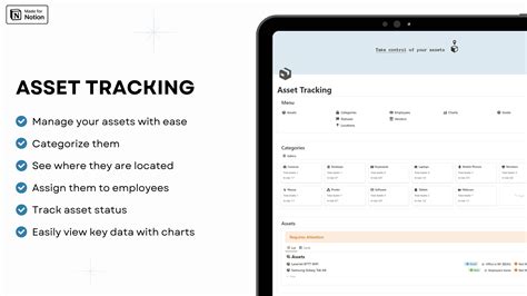 Assets Tracking Notion Template