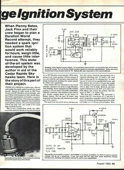 Capacitive Discharge Ignition System Model Aviation Library