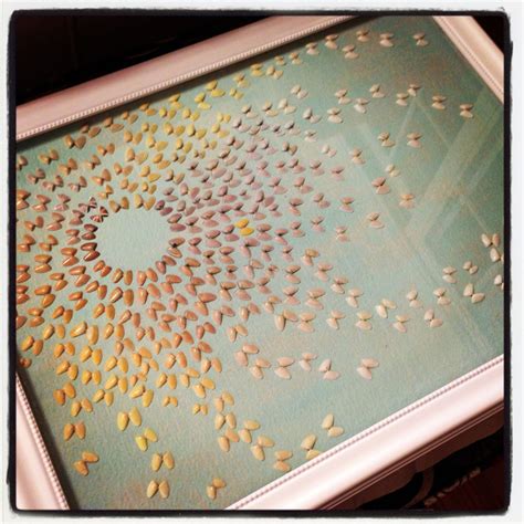 Butterfly Shell Art From Coquina Clams Done In Gradiated Color Scheme Glued On Painted Canvas