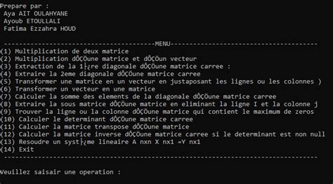 GitHub Ayoub Etoullali Matrix Calculation C Programming Project To Improve Skills Through