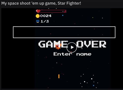 Pygame Starfighter Game 80ies Style Python Programming