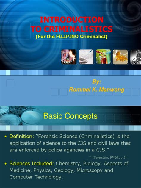 Introduction To Criminalistics Pdf Forensic Science Dna Profiling