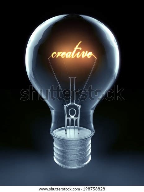 Lightbulb Creative Light Source Represent Wisdom Ilustración De Stock