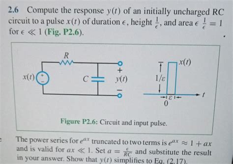 Compute The Response Y T Of An Initially Chegg