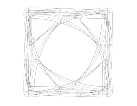 Wireframe Shape Geometric Complex Cube 3d Printing Model Threeding