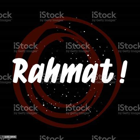 Rahmat 브러시 페인트 손으로 검은 배경에 그려진 문자와 스플래시 인사말 카드 오버레이 포스터에 대한 아라비아어 템플릿 감사 감사합니다에 대한 스톡 벡터 아트 및 기타