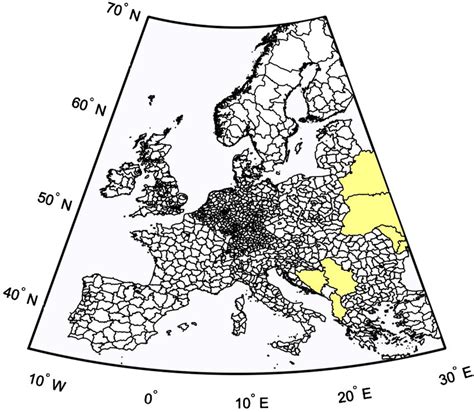 Overview On Eu Nuts3 Regions Nuts Nomenclature Of Territorial Units