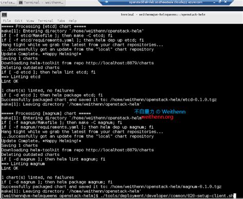 CentOS 7 5 透過 Helm 安裝 OpenStack Queens 不自量力 の Weithenn