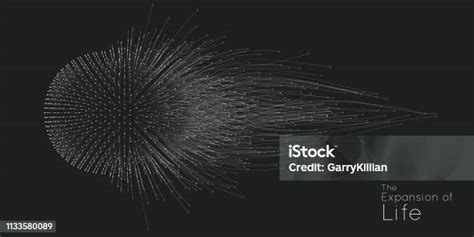 생명의 확장 벡터 구 폭발 배경입니다 작은 입자가 중심을 벗어난 곳에서 노력 합니다 움직임이 빠른 속도로 광선이 나 선에 흐린 흐림 버스트 폭발 배경 새생명에 대한 스톡