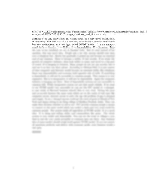 SOLUTION The Nude Model Studypool