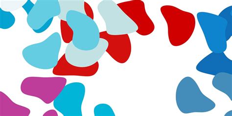 Light Blue Red Vector Pattern With Abstract Shapes 1841580 Vector Art At Vecteezy