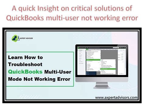 QuickBooks Can T Switch To Multi User Mode How To Fix It Presentation Free To Download