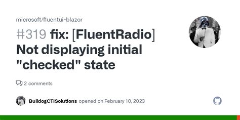 Fix Fluentradio Not Displaying Initial Checked State · Issue 319
