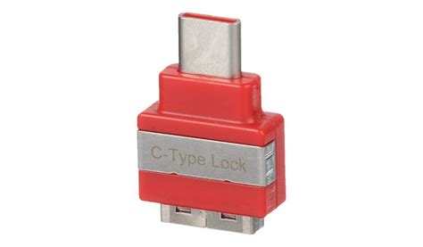 Panduit Smartkeeper Usb Type C Blockout Device Red Skusbc Proximity Cards And Readers Cdw Ca