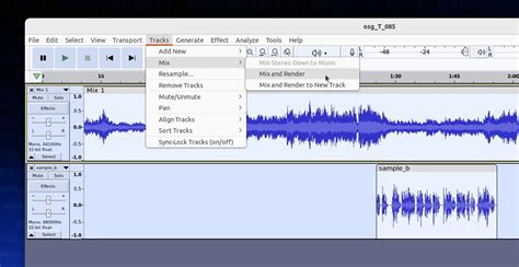 How To Merge Two Tracks In Audacity