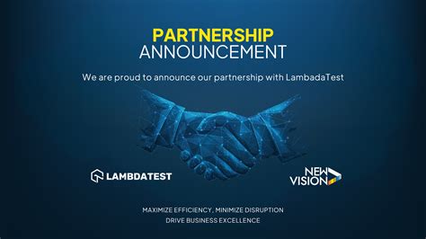 Newvision Software Establishes Strategic Partnership With Lambdatest
