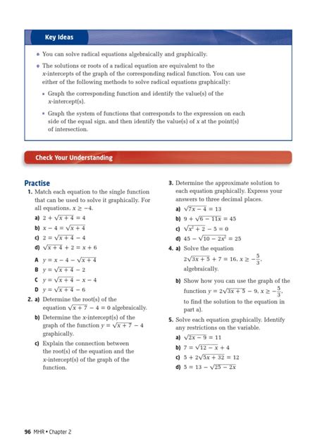 Mcgraw Hill Ryerson Advanced Functions 12 Pdf Function Mathematics