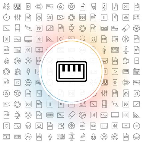 Midi Keyboard Icons Iconshock