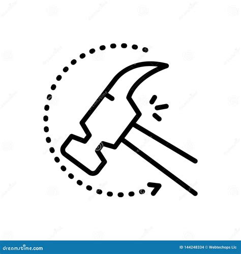 Black Line Icon For Indestructible Unbreakable And Durable Stock