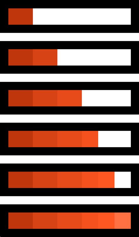 Game Health Bar PNG Transparent Images