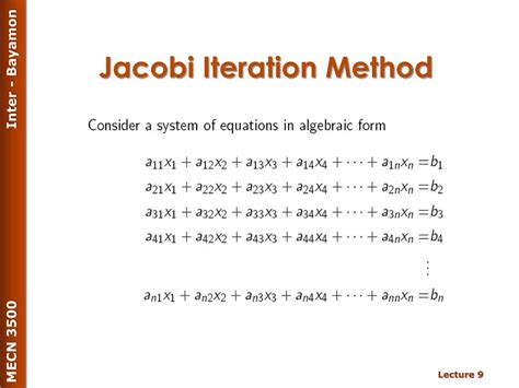 Ppt Numerical Methods For Engineering Mecn 3500 Powerpoint
