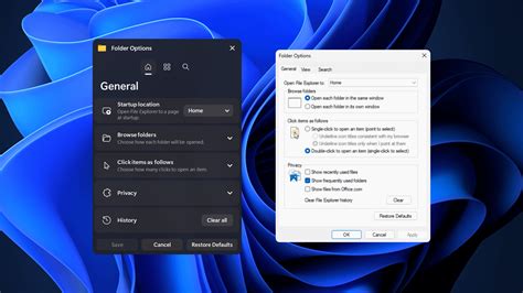 Folder Options Redesigned Follow The Windows 11 Fluent Ui R Windows11