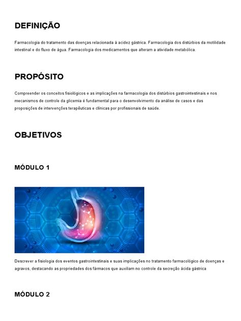 Fármacos Que Modificam A Função Gastrointestinal E Metabólica Pdf Vômito Anti Inflamatório