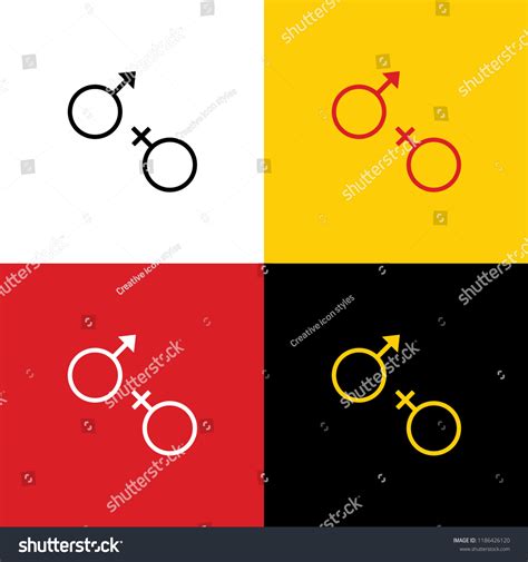 Sex Symbol Sign Vector Icons German Stock Vector Royalty Free