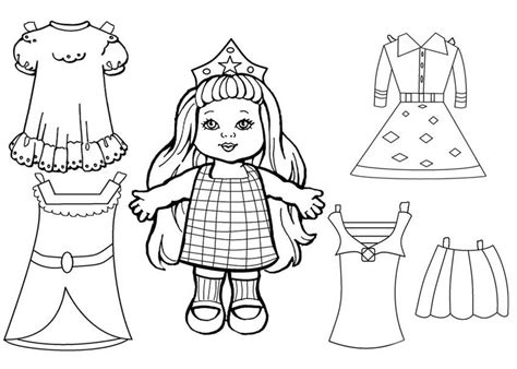 Раскраски Одежда распечатать бесплатно А4