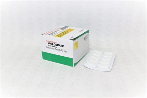 Famotidine Tablets 20mg Prilosid Ac