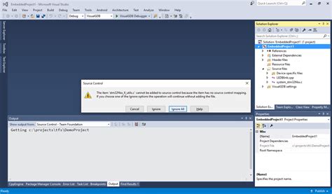 building visualgdb projects with team foundation server visualgdb tutorials