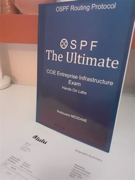 Receiving A Self Copy Of The Book Ospf The Ultimate For Ccie Exam