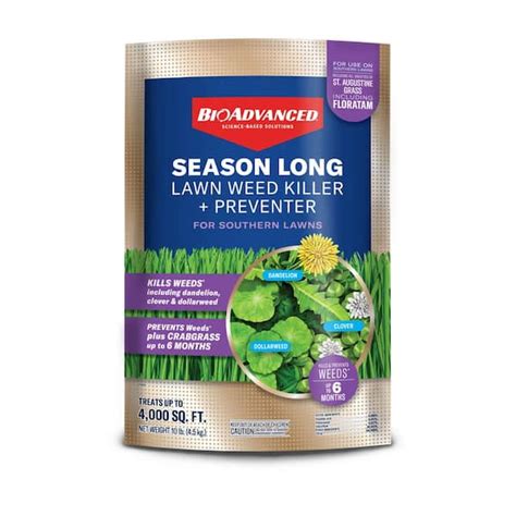 Bioadvanced 10 Lb Granules Season Long Weed Killer Plus Preventer For Southern Lawns 820060b