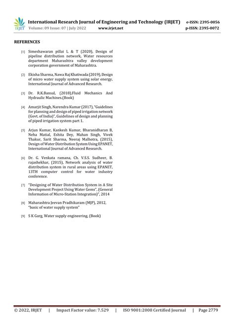Design And Analysis Of Water Distribution System Using Solar And Siphon Pdf