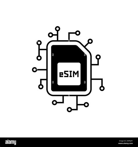 Esim Chip Card Concept Stock Vector Images Alamy
