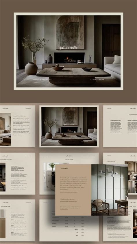 Interior Design Proposal Template Presentation Template Canva