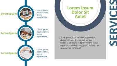 Connected Network Circles PowerPoint Template