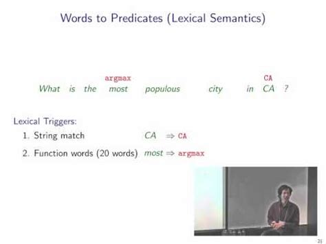Semantics Semantic Learning
