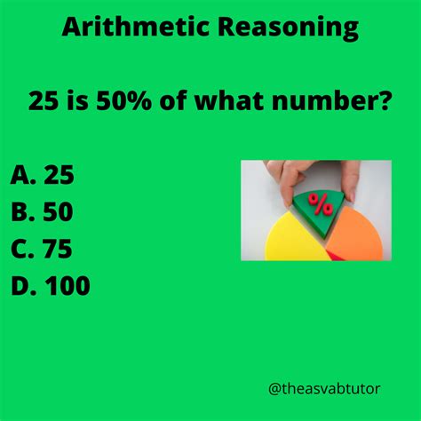 The Asvab Tutor Presents Arithmetic Reasoning Question On Percentages